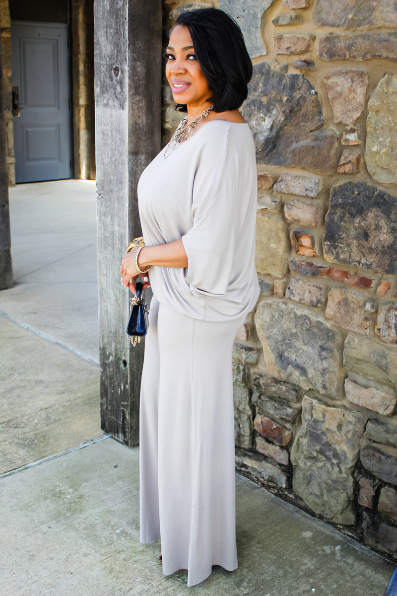 Taupe 2PC pant set – MiMi-Michelle Boutique